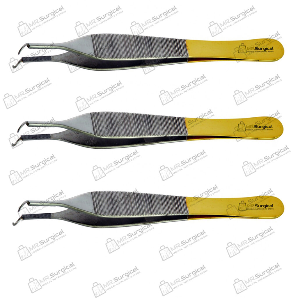 Adson Blepharoplasty Forceps with Tungsten Carbide Inserts